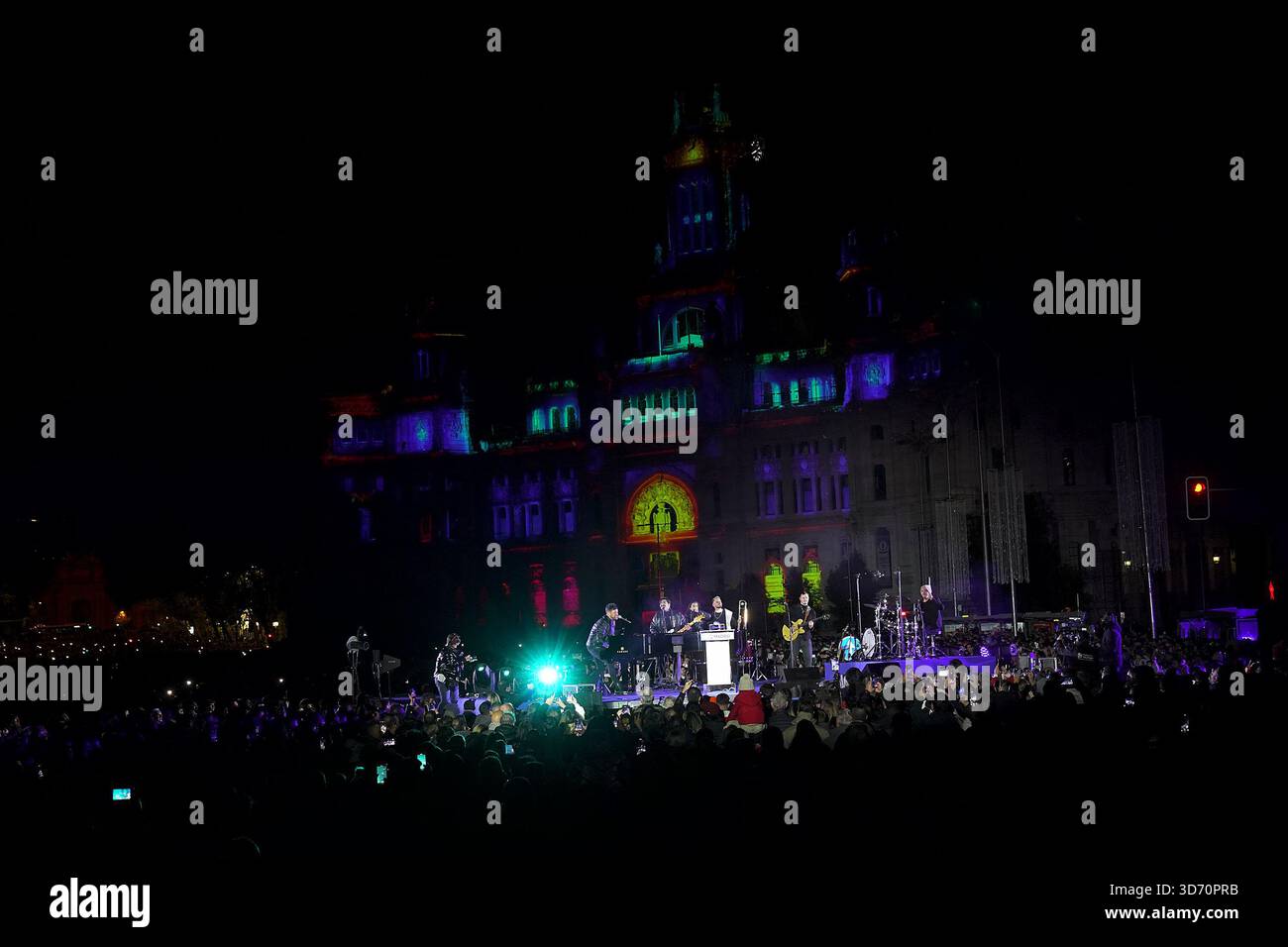 Spanish singer Pablo López at Christmas lights switch-on ceremony in ...