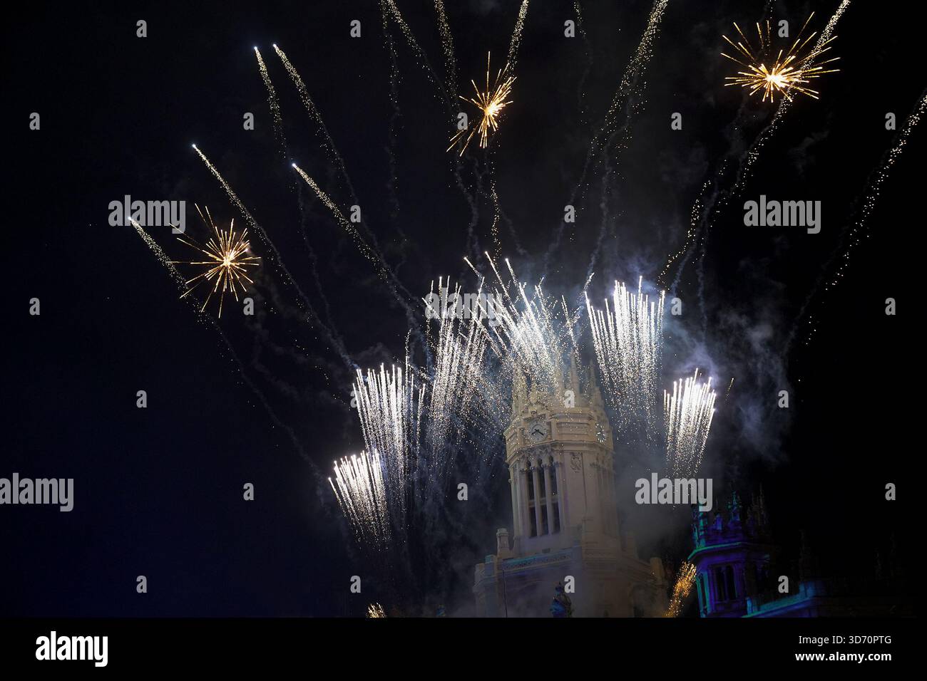 Christmas lights switch-on ceremony in the city of Madrid on 21 ...