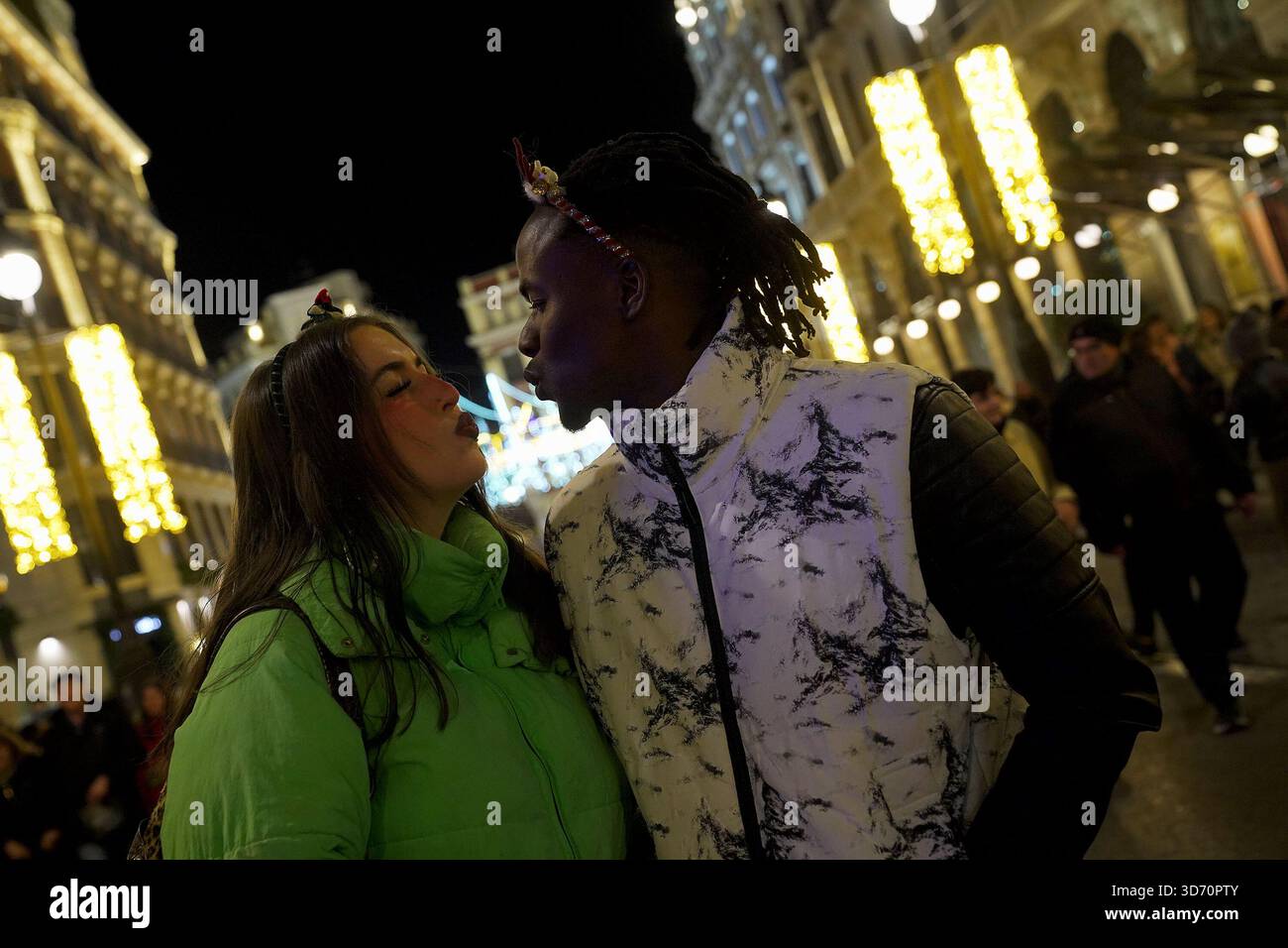 Christmas lights switch-on ceremony in the city of Madrid on 21 ...