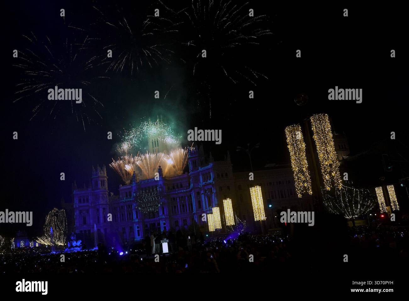 Christmas lights switch-on ceremony in the city of Madrid on 21 ...