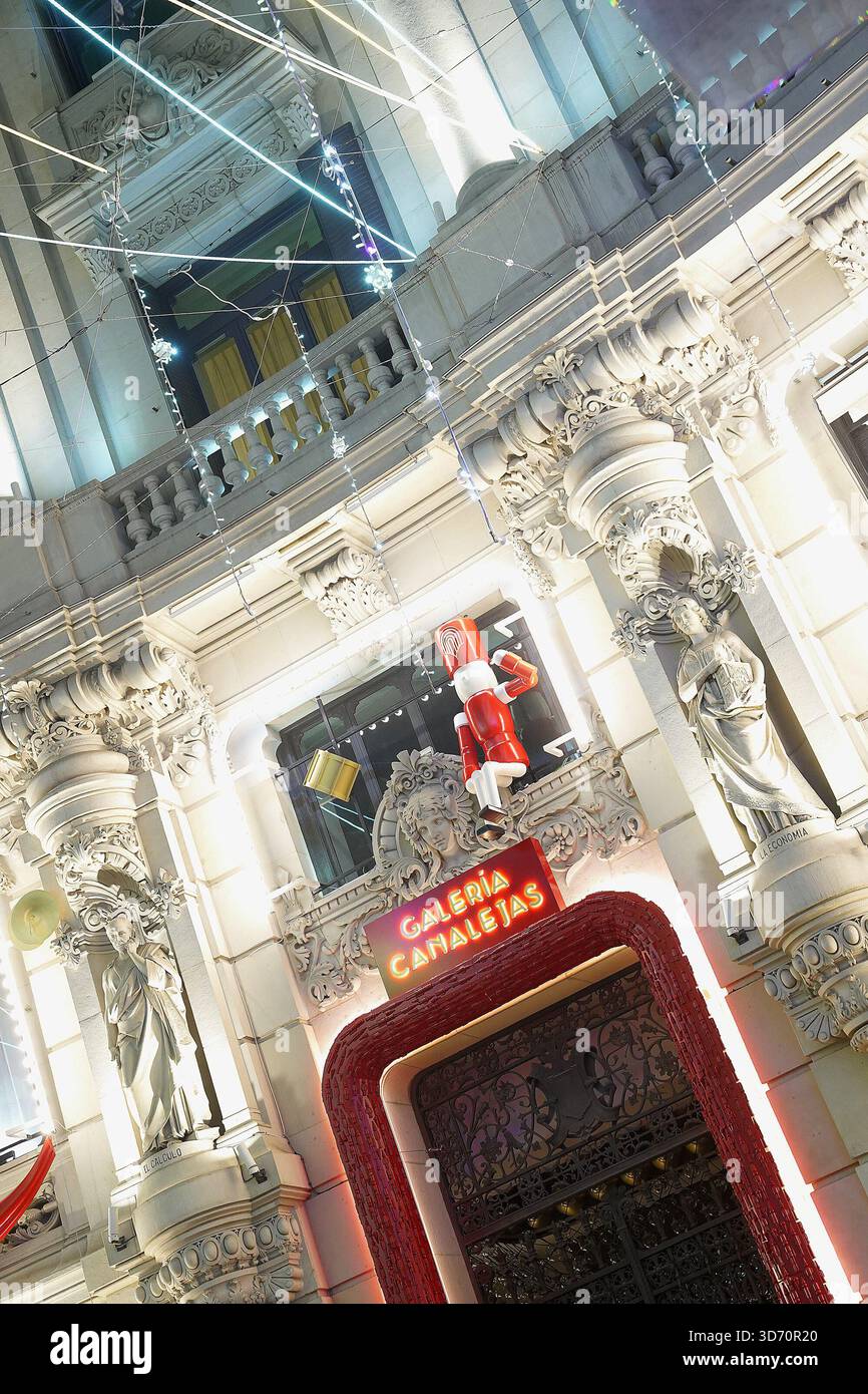 Christmas lights switch-on ceremony in the city of Madrid on 21 ...