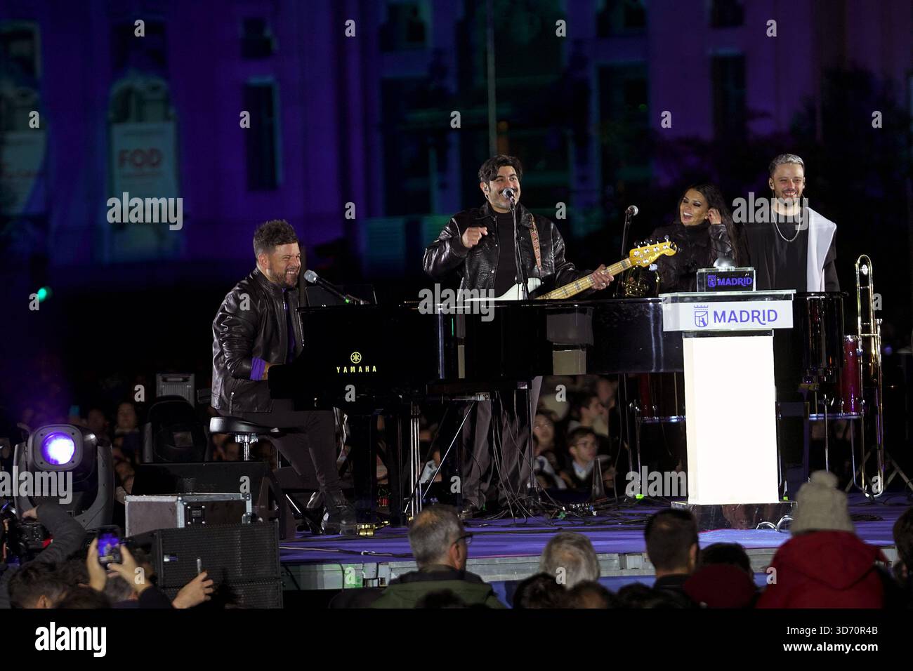 Spanish singer Pablo López at Christmas lights switch-on ceremony in ...