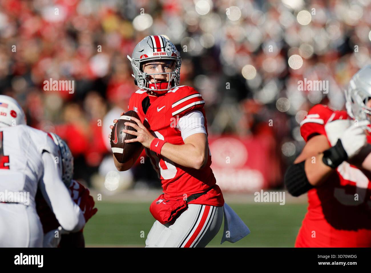 Ohio State quarterback Julian Sayin plays against Rutgers during an ...