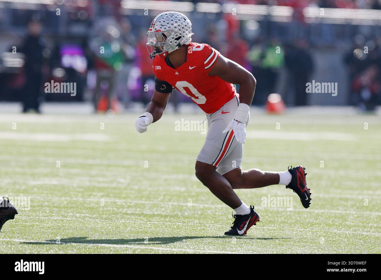 Ohio State linebacker Sonny Styles plays against Rutgers during an NCAA ...