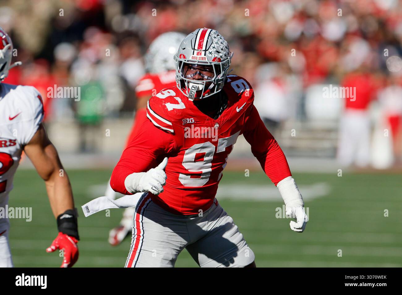 Ohio State defensive lineman Kenyatta Jackson plays against Rutgers ...