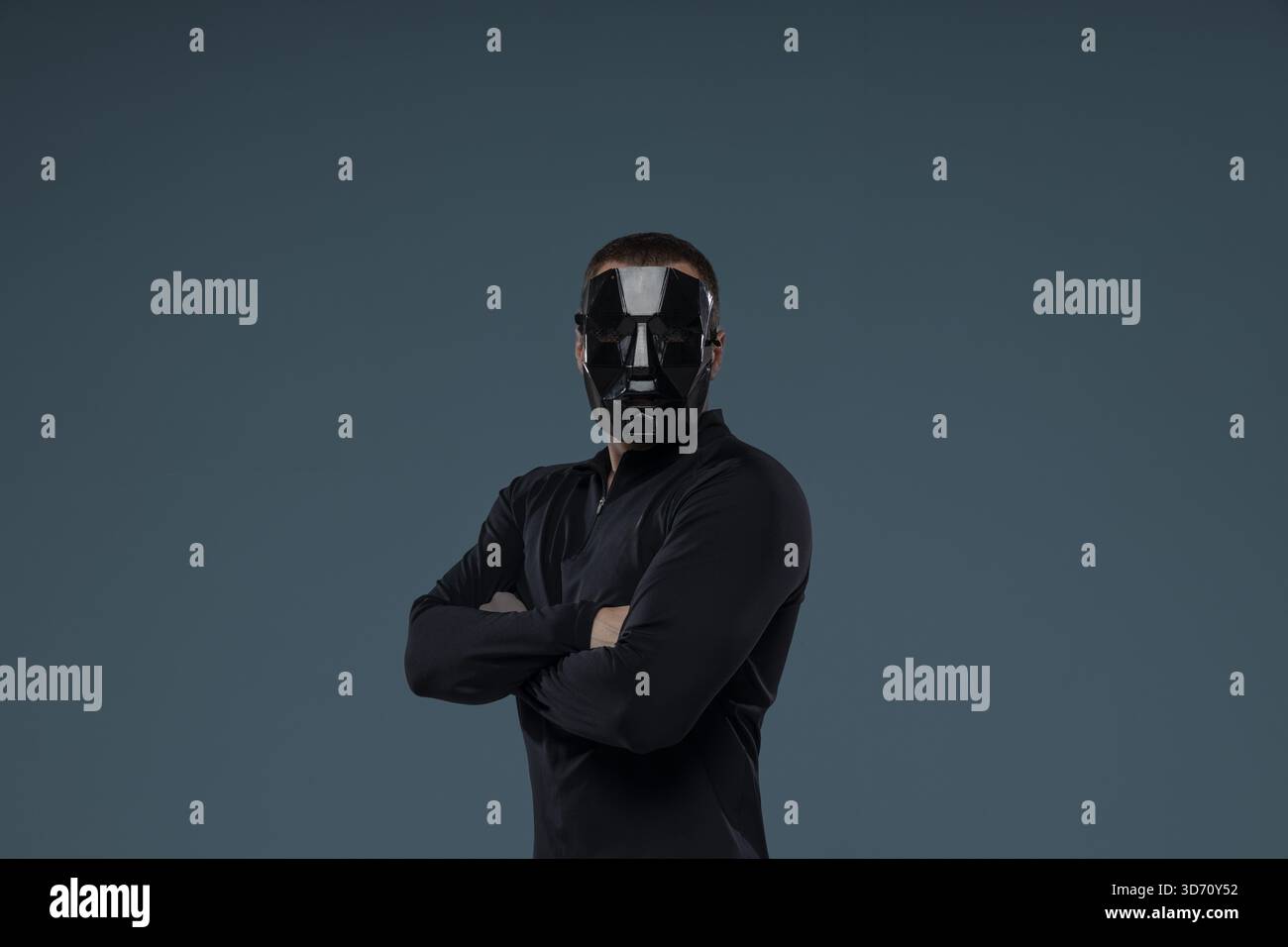 Sleek black mask hi-res stock photography and images - Alamy