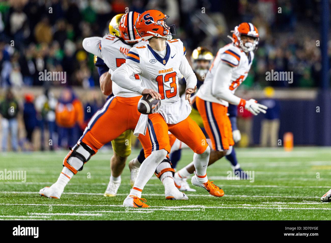 November 22, 2025: Syracuse quarterback Joseph Filardi (13) passes the ...