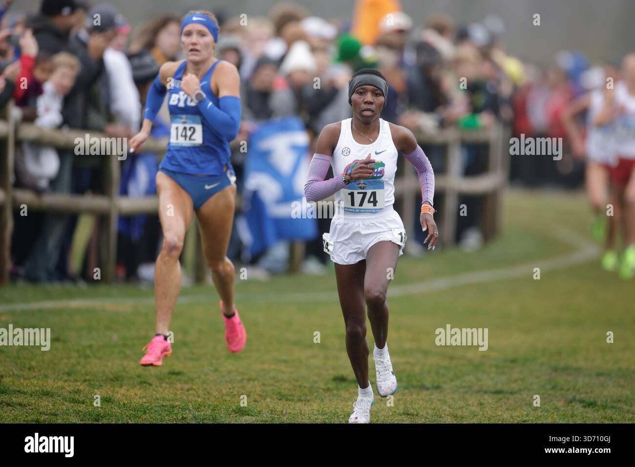 Florida Gators senior Hilda Olemomoi runs the home stretch and finished ...