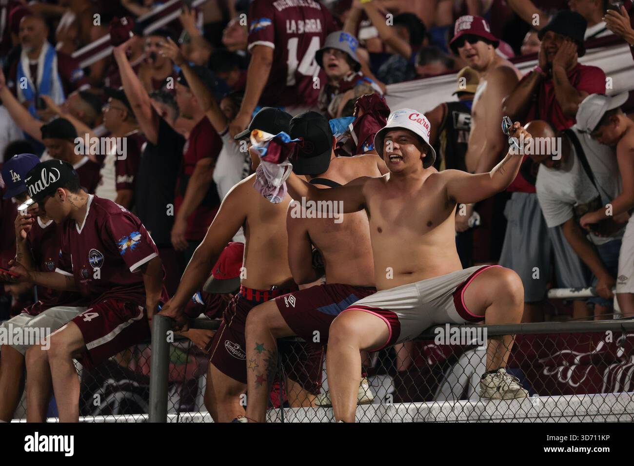 Paraguay.Asuncion 22th Nov 2025: Supporters of Lanus celebrating the ...