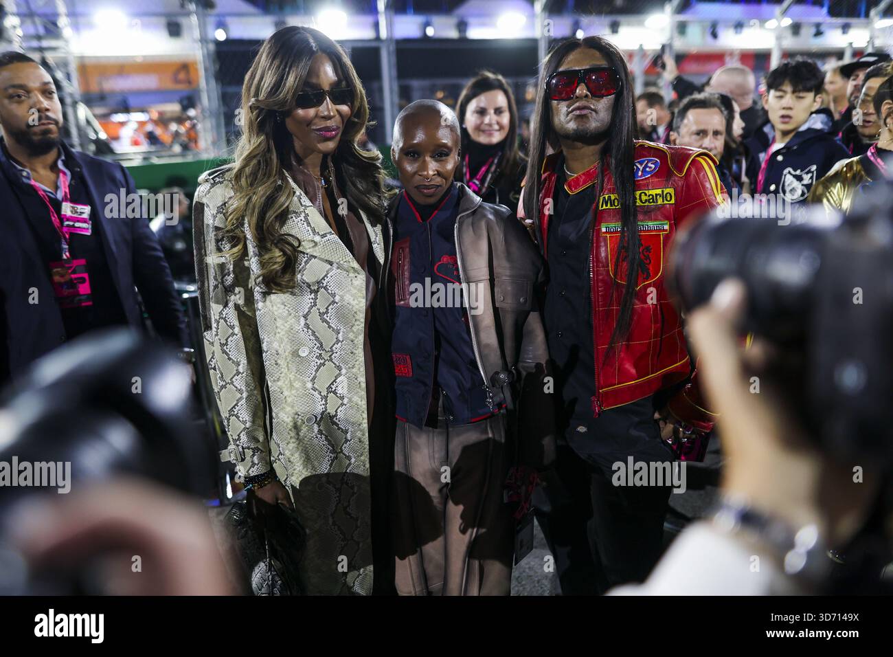 Naomi Campbell, Cynthia Erivo and Law Roach, portrait during the 2025 ...