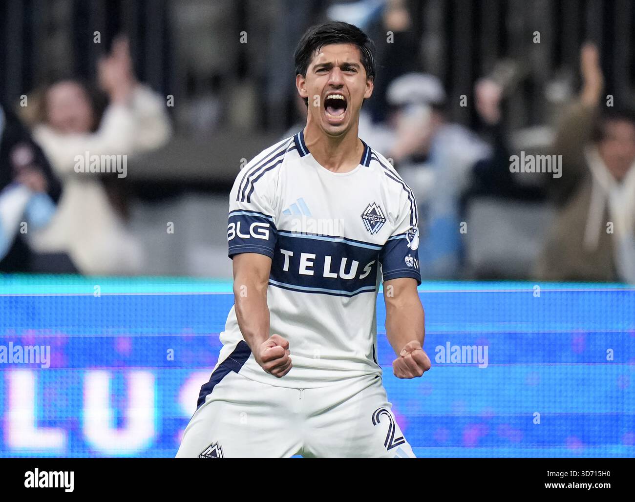 Vancouver Whitecaps' Mathias Laborda celebrates his winning goal ...