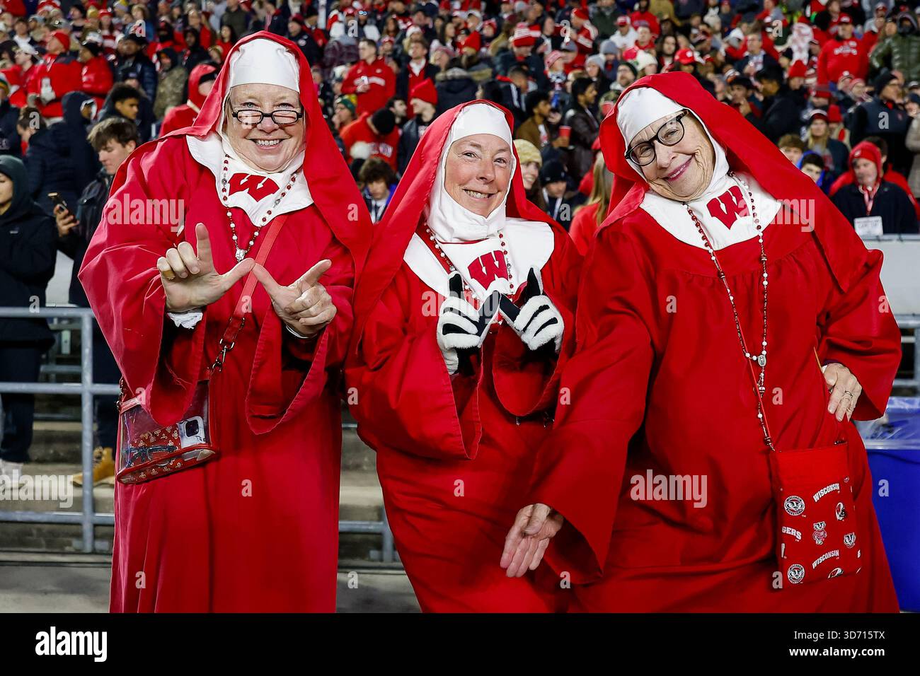 November 22, 2025: Wisconsin Badgers fans dressed up as nuns during the ...