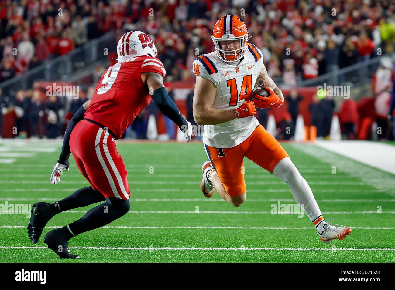 November 22, 2025: Illinois Fighting Illini tight end Cole Rusk (14 ...
