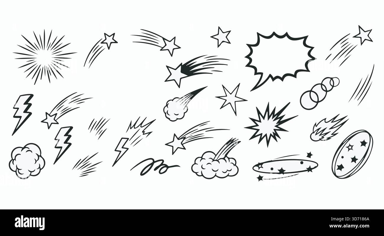 Fast effect lines white Stock Vector Images - Alamy