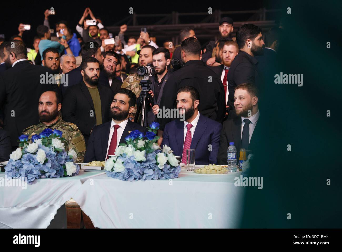 Syrian President Ahmed al-Sharaa Hama, Syria NOVEMBER 22, 2025: Syrian ...