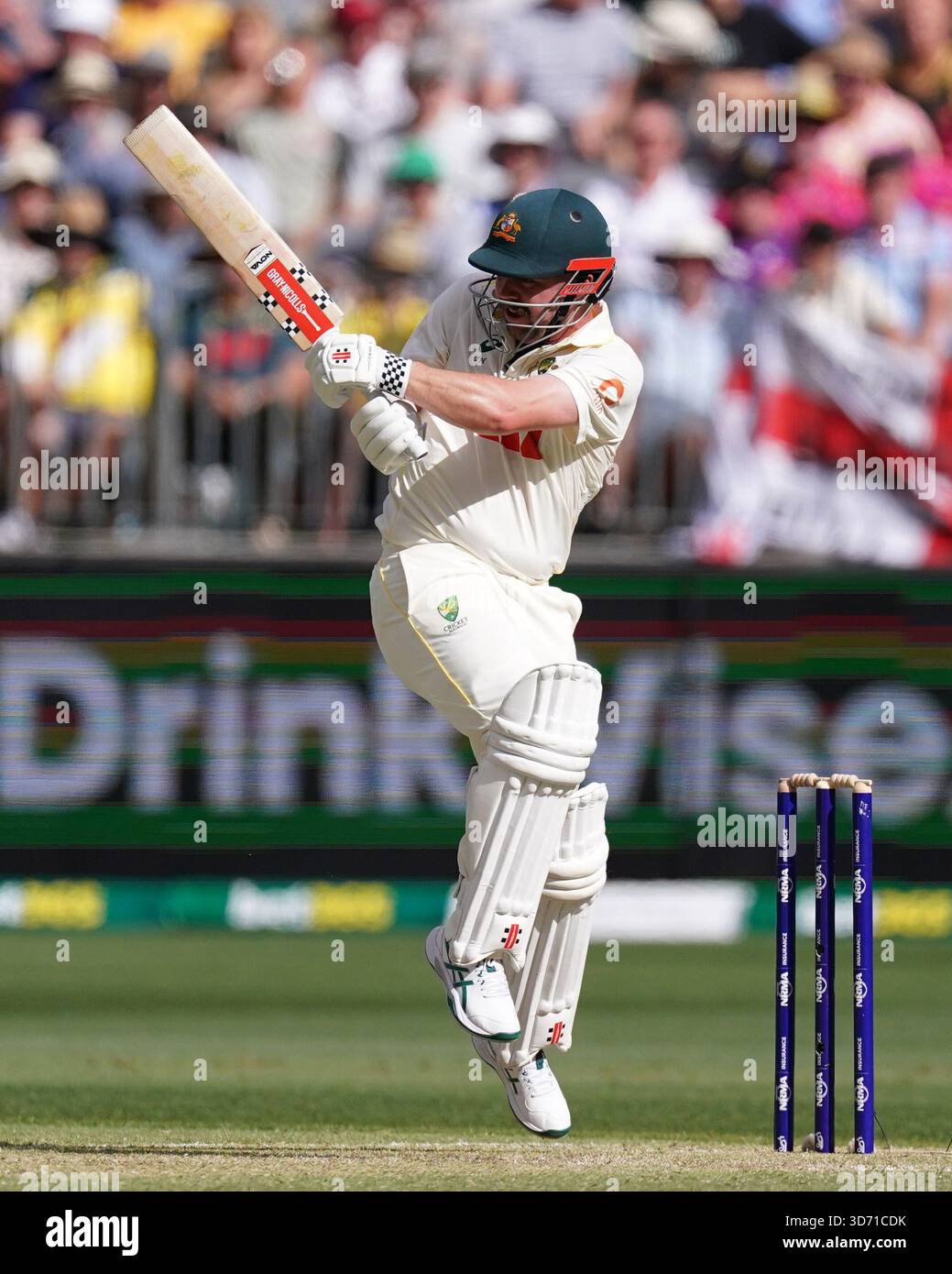 Australia's Travis Head bats on day two of the first test of the NRMA ...