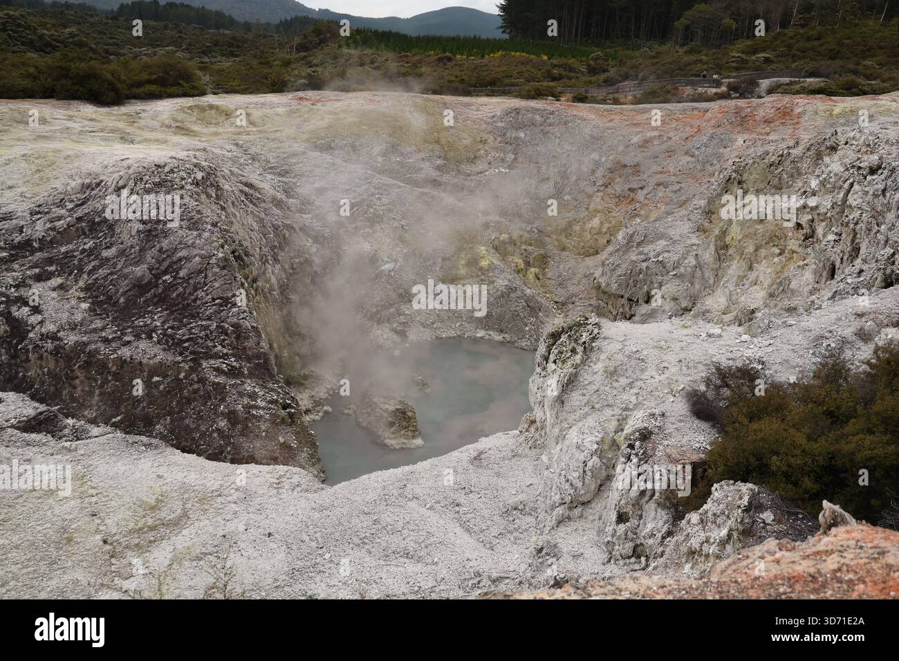 Waiotapu Thermal Wonderland Steaming Geothermal Crater Rocky Mineral ...