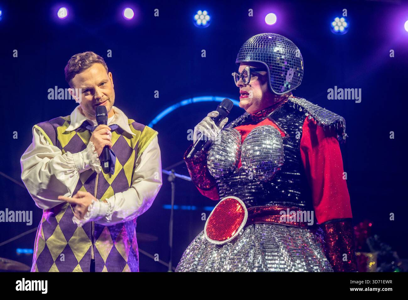 Stafford, UK. 23rd Nov 2025. Stafford Christmas Lights Switch On with ...