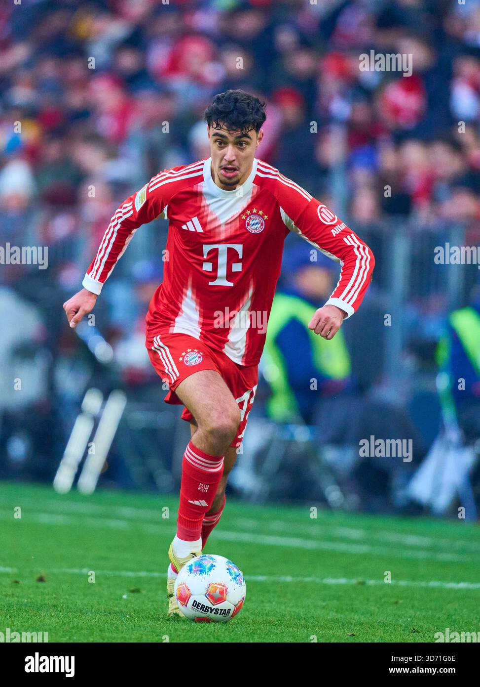 Aleksandar Pavlovic of Bayern Muenchen in the match FC BAYERN MueNCHEN ...