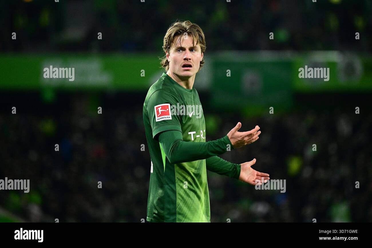 Mattias Svanberg (Wolfsburg) Wolfsburg, November 22, 2025, Football ...