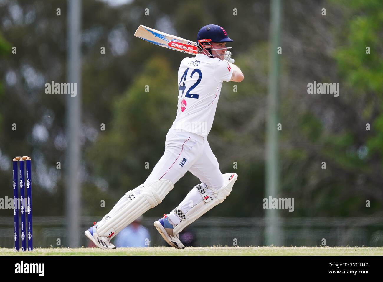 England Lions' Matthew Revis on day three of the tour match at the ...