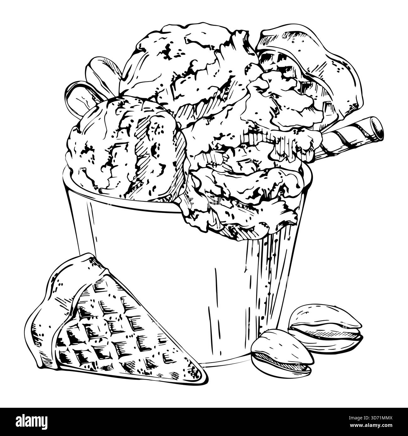 Crispy cream sticks isolated Stock Vector Images - Alamy