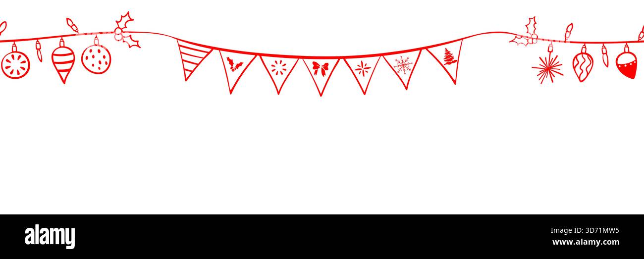 A festive Christmas and New Year holidays pattern and background ...