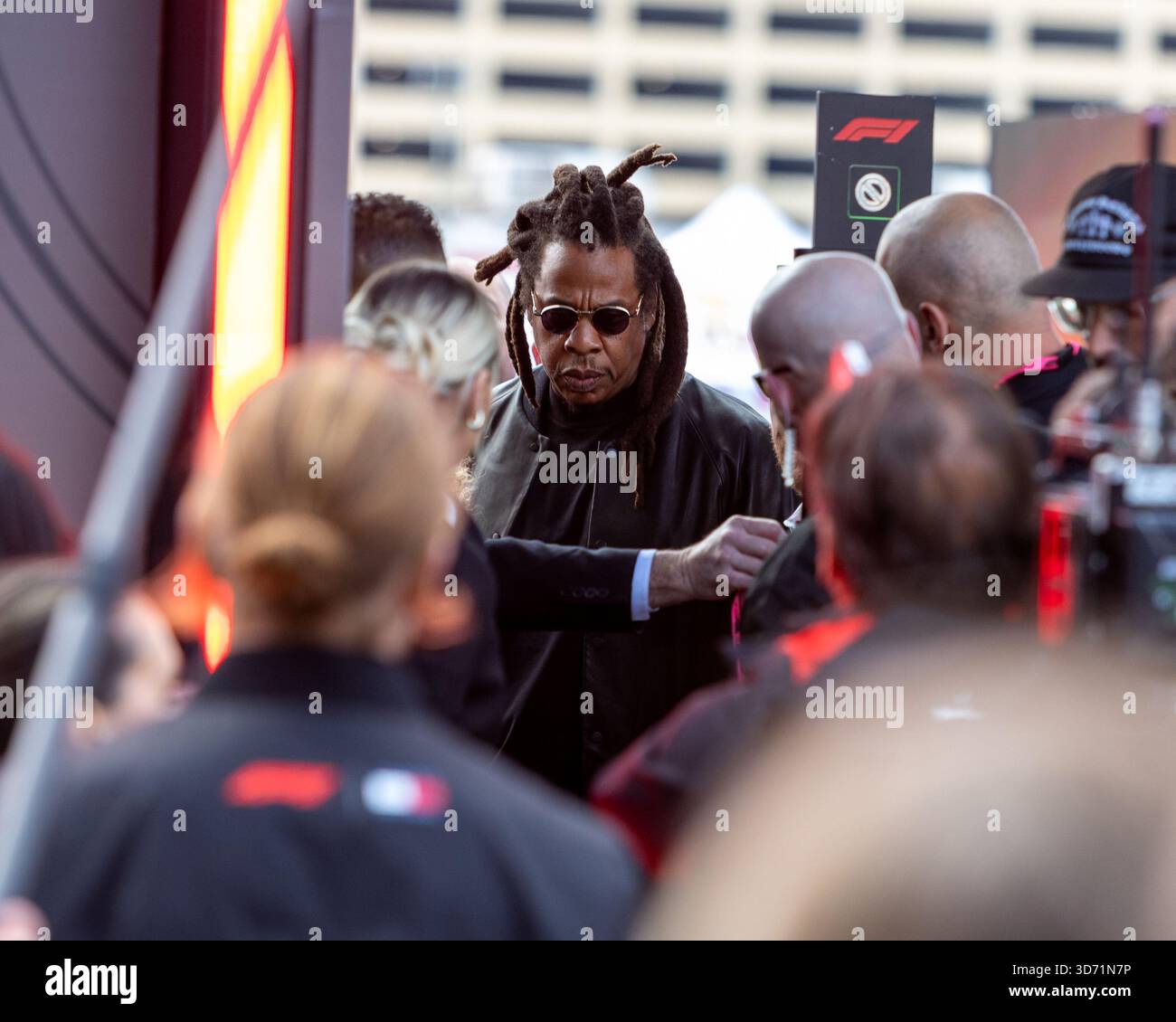 Jay-Z attends the Grand Prix at Formula 1 in Las Vegas, Nevada on November 22, 2025. (Photo by ...