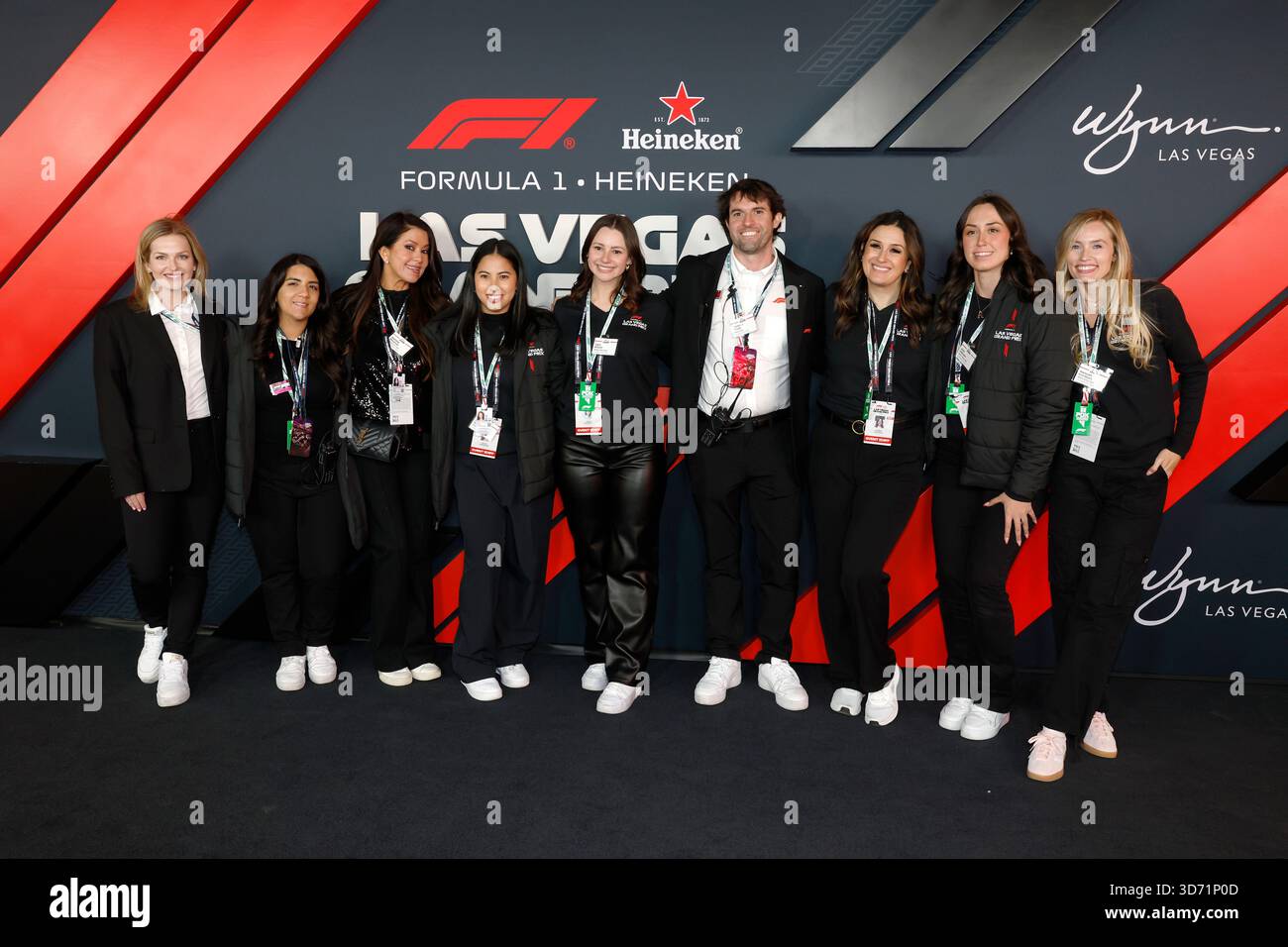 LAS VEGAS, NV - NOVEMBER 22: The F1 public relations and media team ...