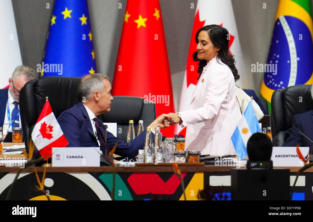Prime Minister Mark Carney gives Minister of Foreign Affairs Anita ...