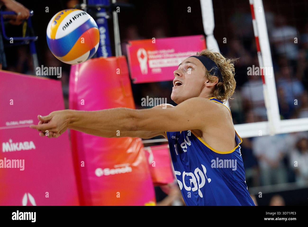 Sweden'd David Åhman plays against Sweden's Jacob Hölting Nilsson and ...