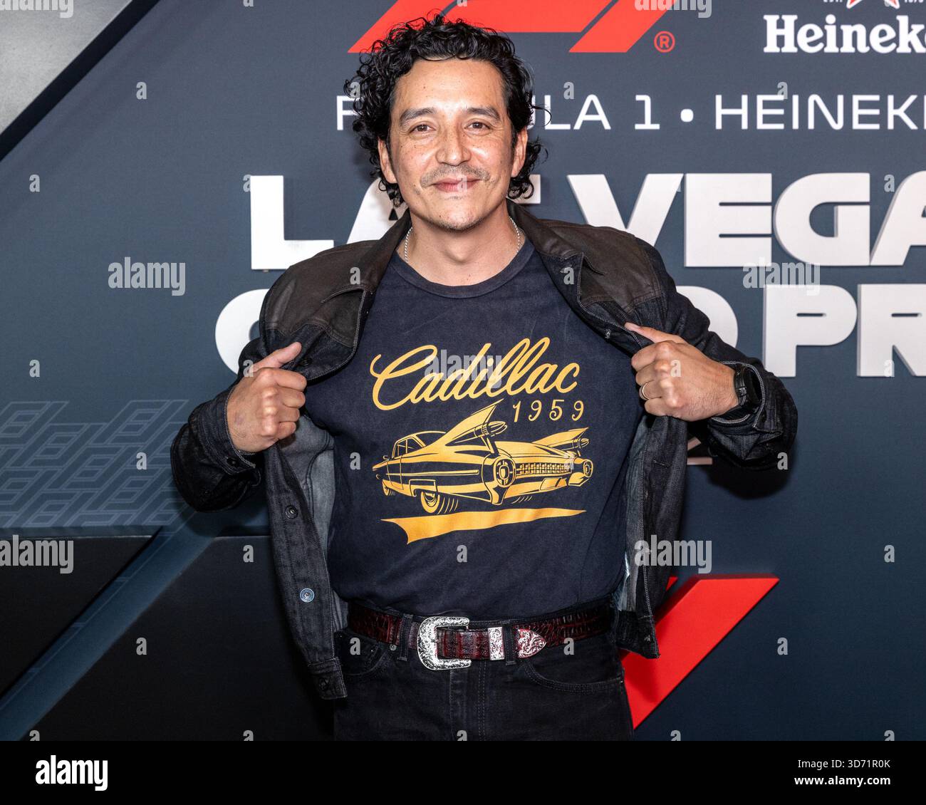 Gabriel Luna attends the Red Carpet at the Grand Prix during Formula 1 ...