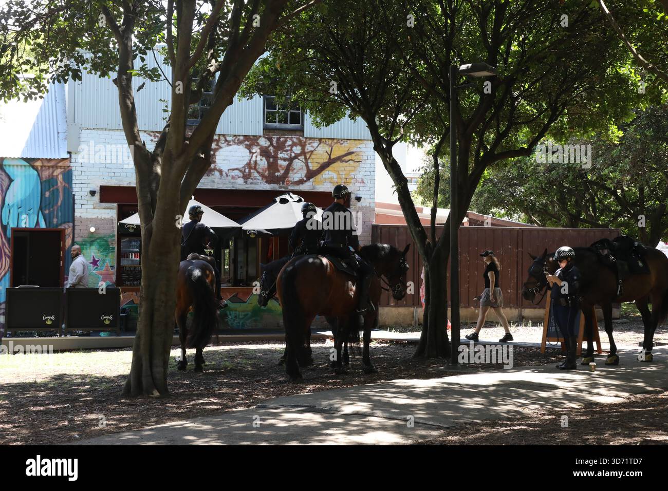 Newtown, Sydney, NSW, Australia. 23rd November 2025. Mounted police ...
