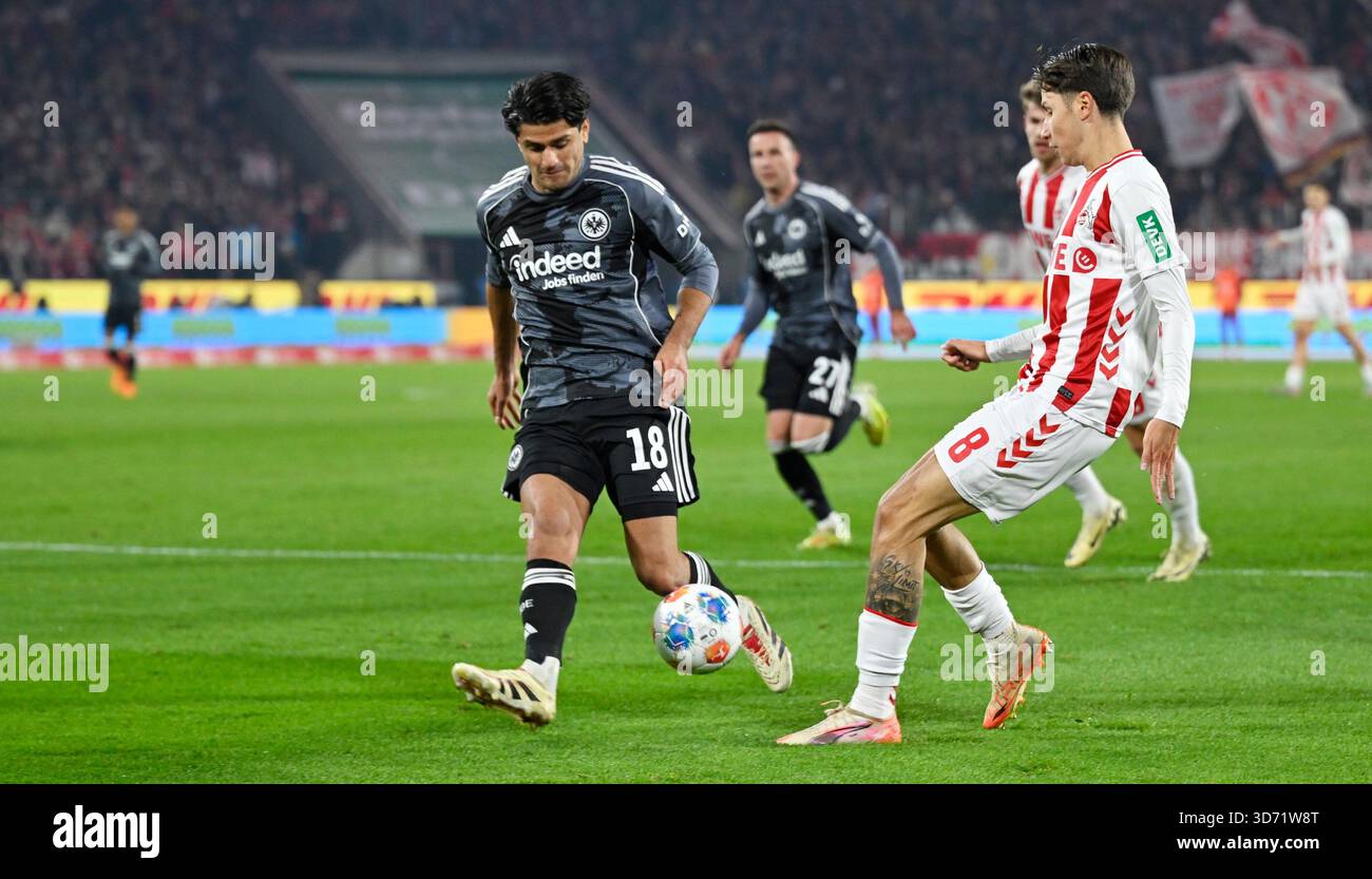 from left: Mahmoud Dahoud (Frankfurt), Denis Huseinbasic Cologne ...