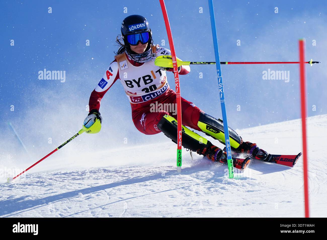 Austria's Franziska Gritsch competes in an alpine ski, women's World ...