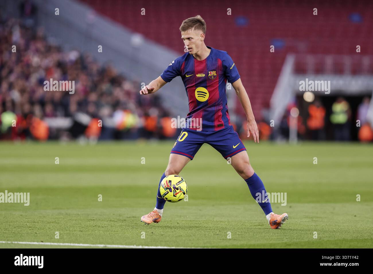 Dani Olmo of FC Barcelona during the Spanish championship LaLiga ...