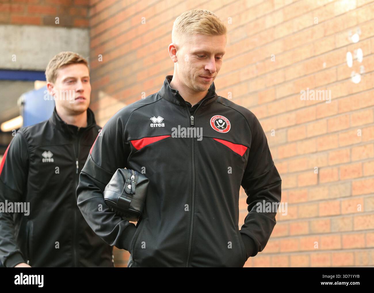 Ben Mee of Sheffield United arrives ahead of the Sky Bet Championship ...