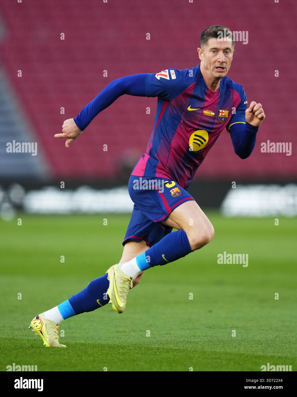 Robert Lewandowski of FC Barcelona during the La Liga EA Sports match ...