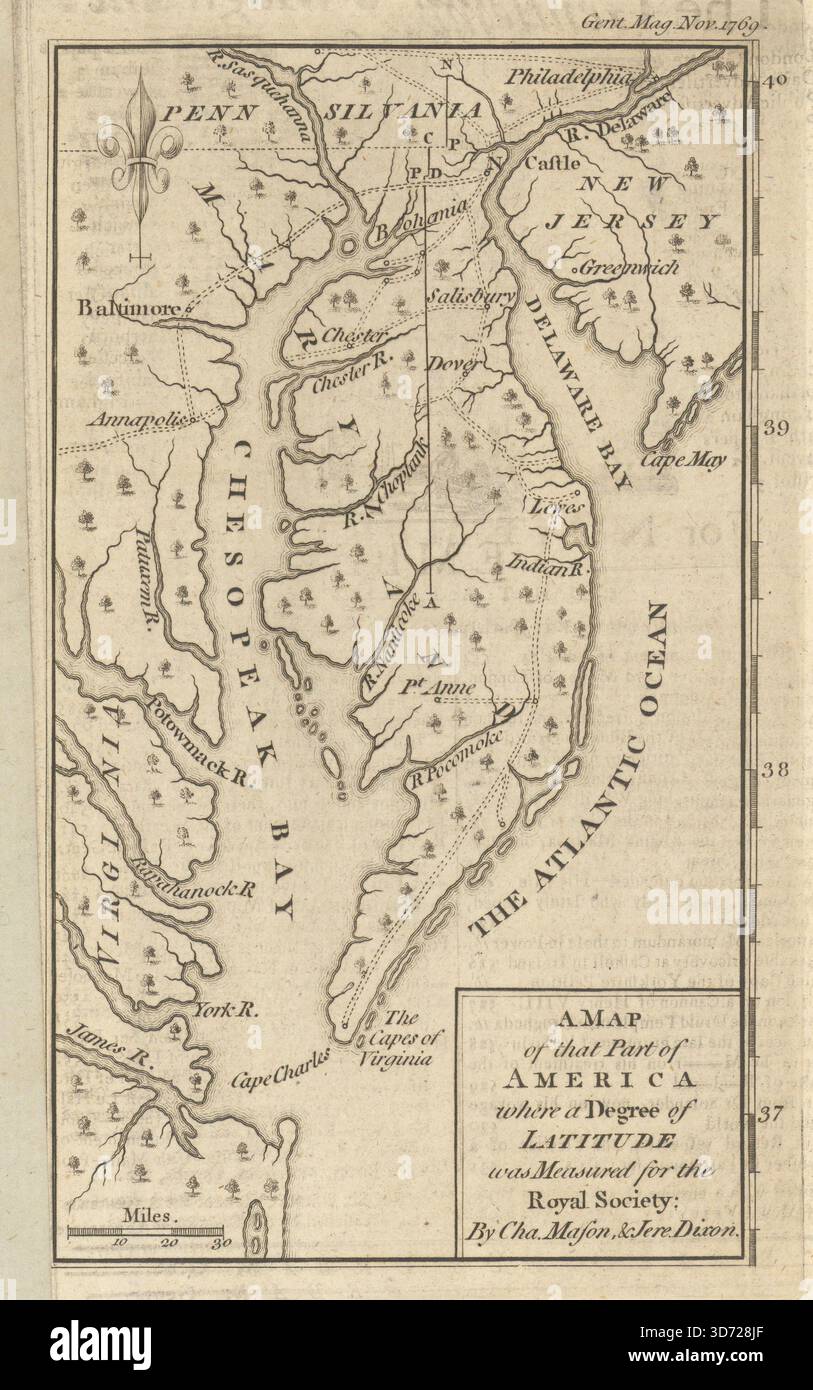 That part of America where a degree of latitude was… by Mason & Dixon ...
