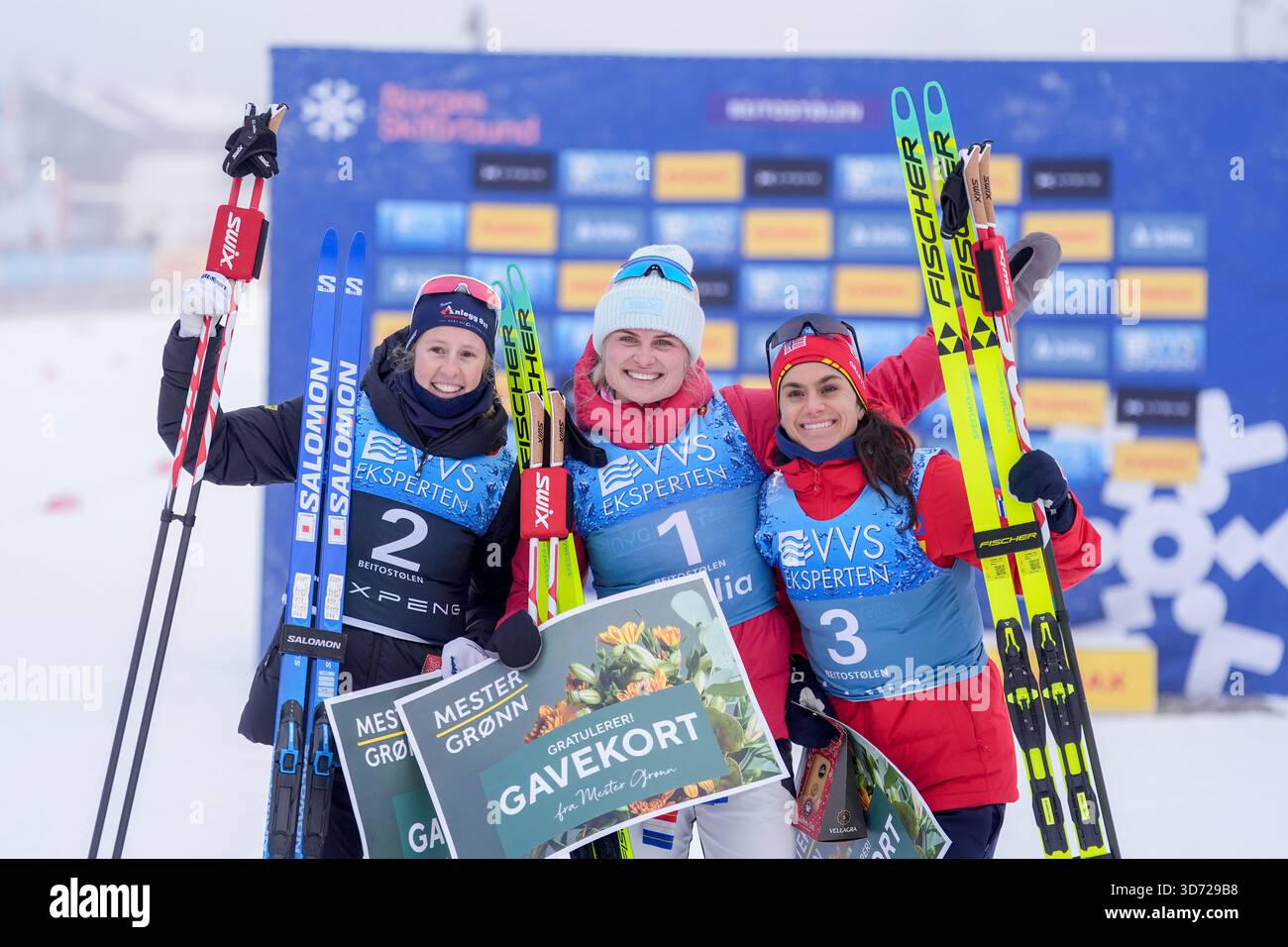 Beitostølen 20251123. Karoline Simpson-Larsen during the 10 km free ...