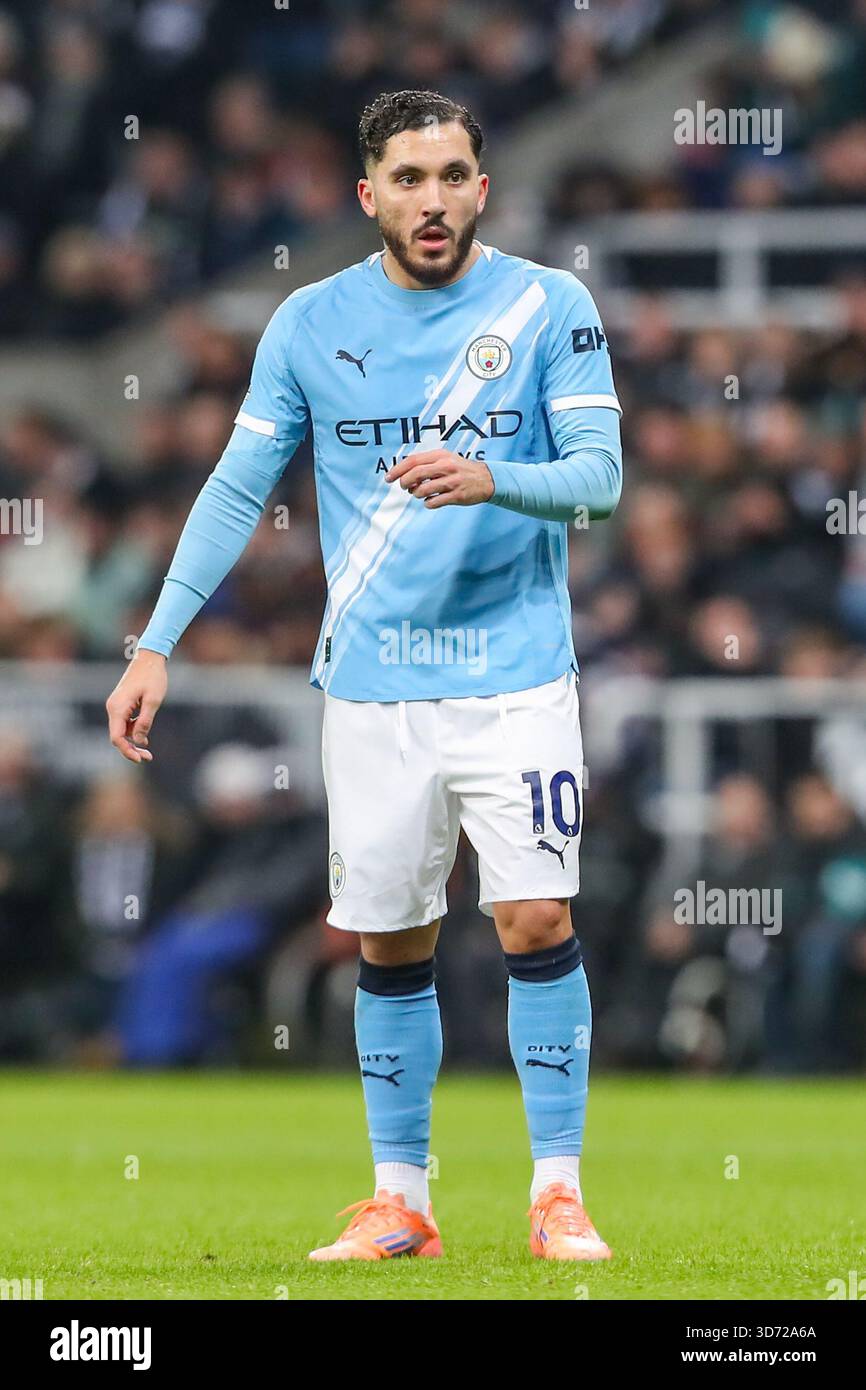 Rayan Cherki Of Manchester City during the Newcastle United v ...