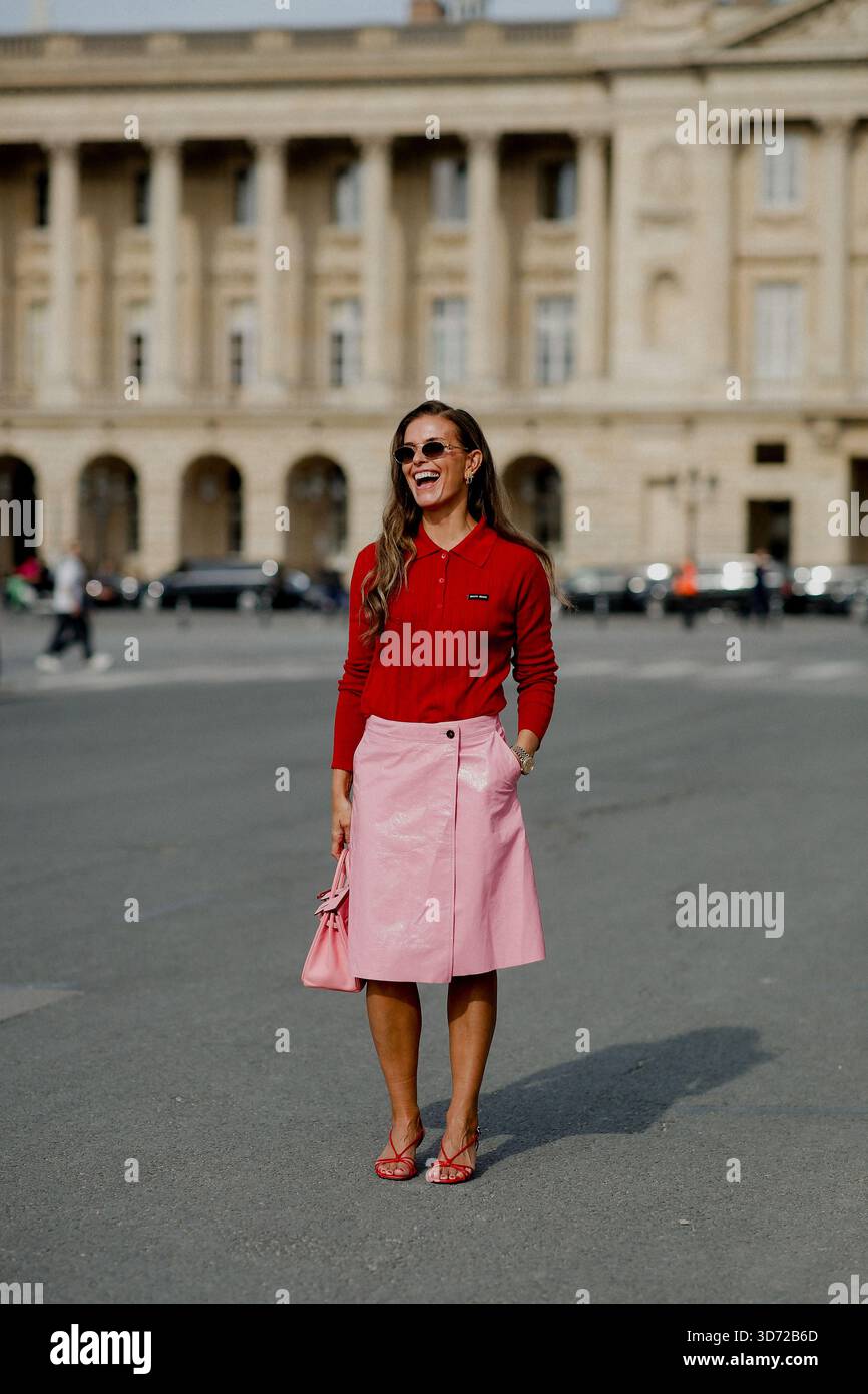 Street style, Janka Polliani arriving at Dior Spring Summer 2026 ready ...