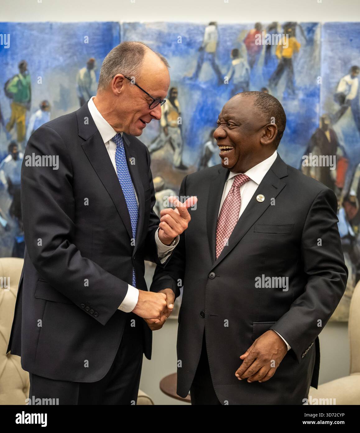 23 November 2025, South Africa, Johannesburg: German Chancellor ...
