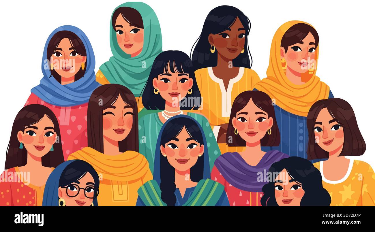 Diverse Group of Women Standing Together Showcasing Unity and ...