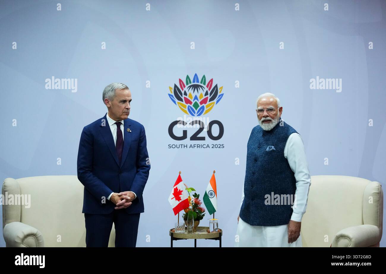 Prime Minister Mark Carney takes part in a bilateral meeting with ...