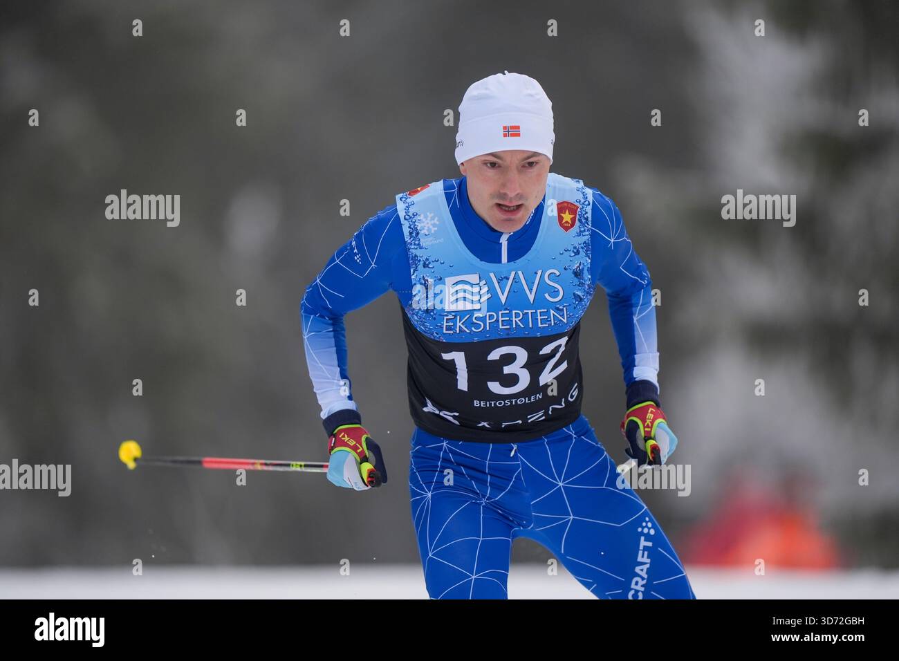Beitostølen 20251123. Finn-Hågen Krogh during the 10 km free technique at Beitostølen. Photo ...