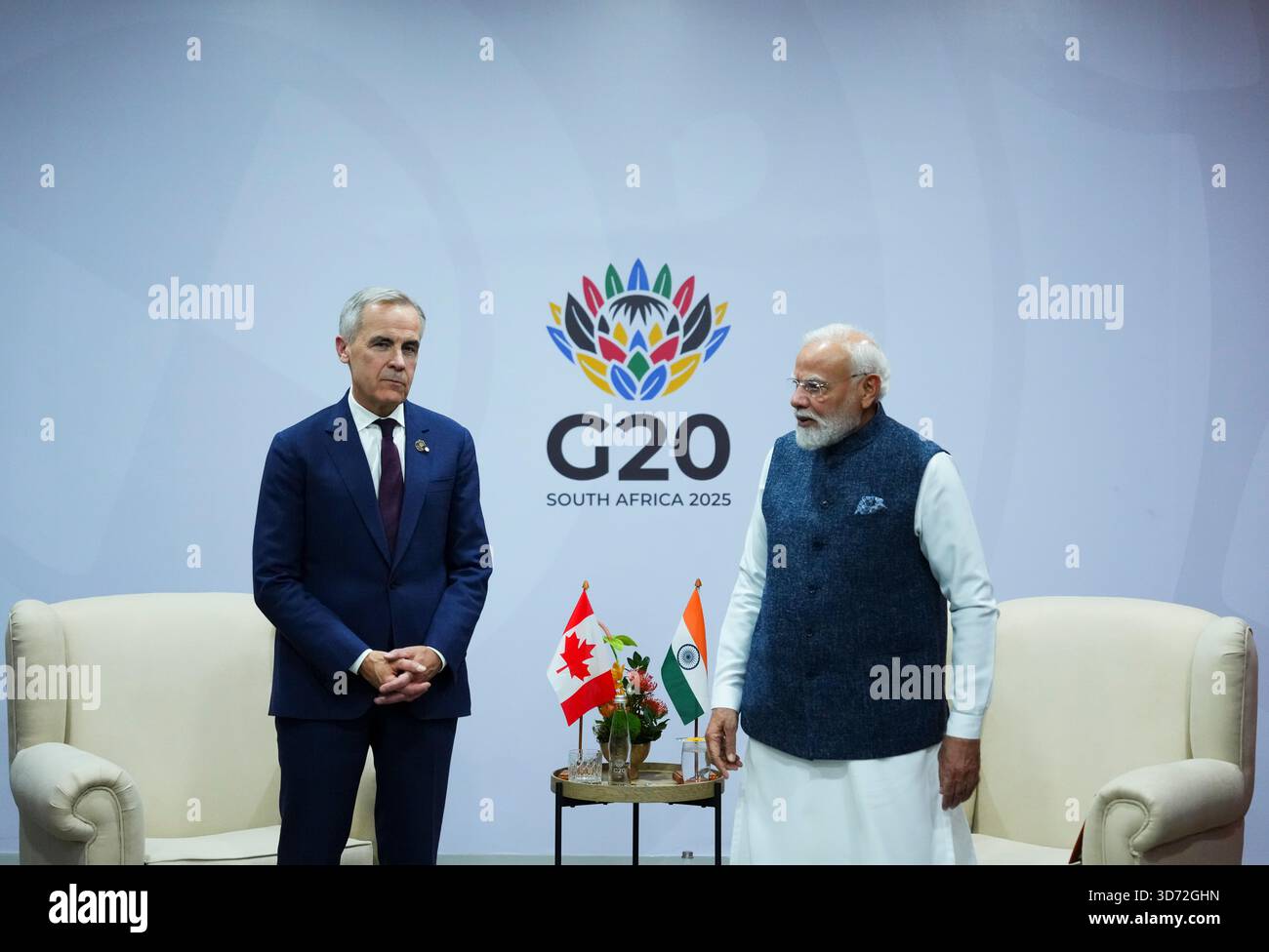 Prime Minister Mark Carney takes part in a bilateral meeting with ...