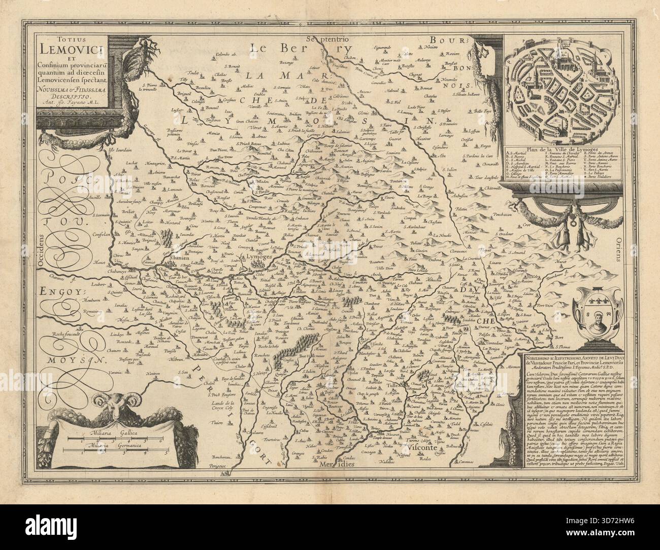Totius Lemovici et Confinium… Limoges / Limousin by Mercator/Hondius ...