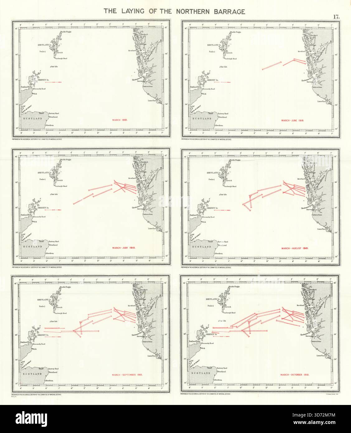 Laying the North Sea Mine Barrage March-October 1918. First World War ...