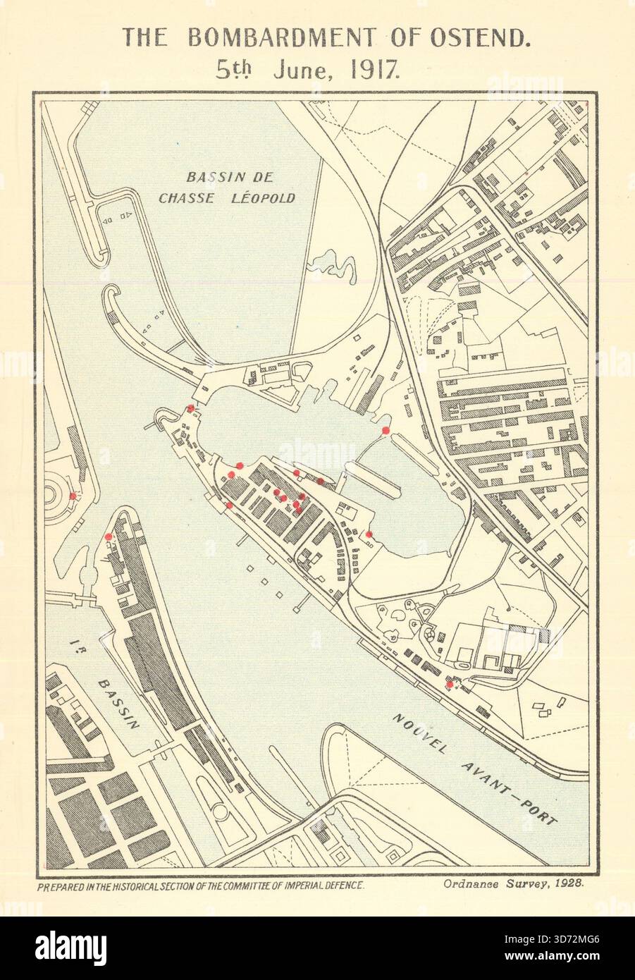 Royal Navy bombardment of Ostend, 5 June 1917. Belgium. First World War ...
